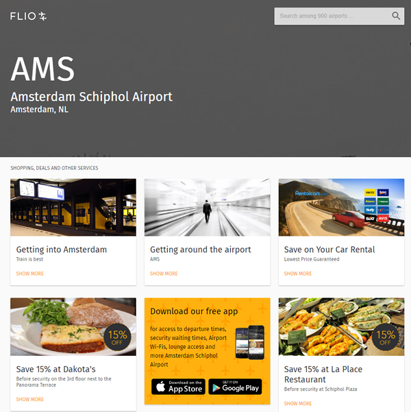 Airport app FLIO strikes partnership with Amsterdam Airport Schiphol ...