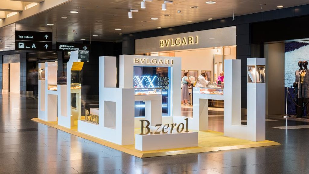Bvlgari celebrates Italian art and design with double-sided Zürich pop ...