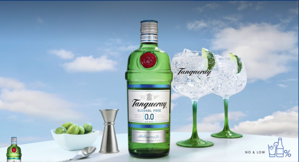 Diageo reveals non-alcoholic innovation Tanqueray 0.0% at the Virtual ...