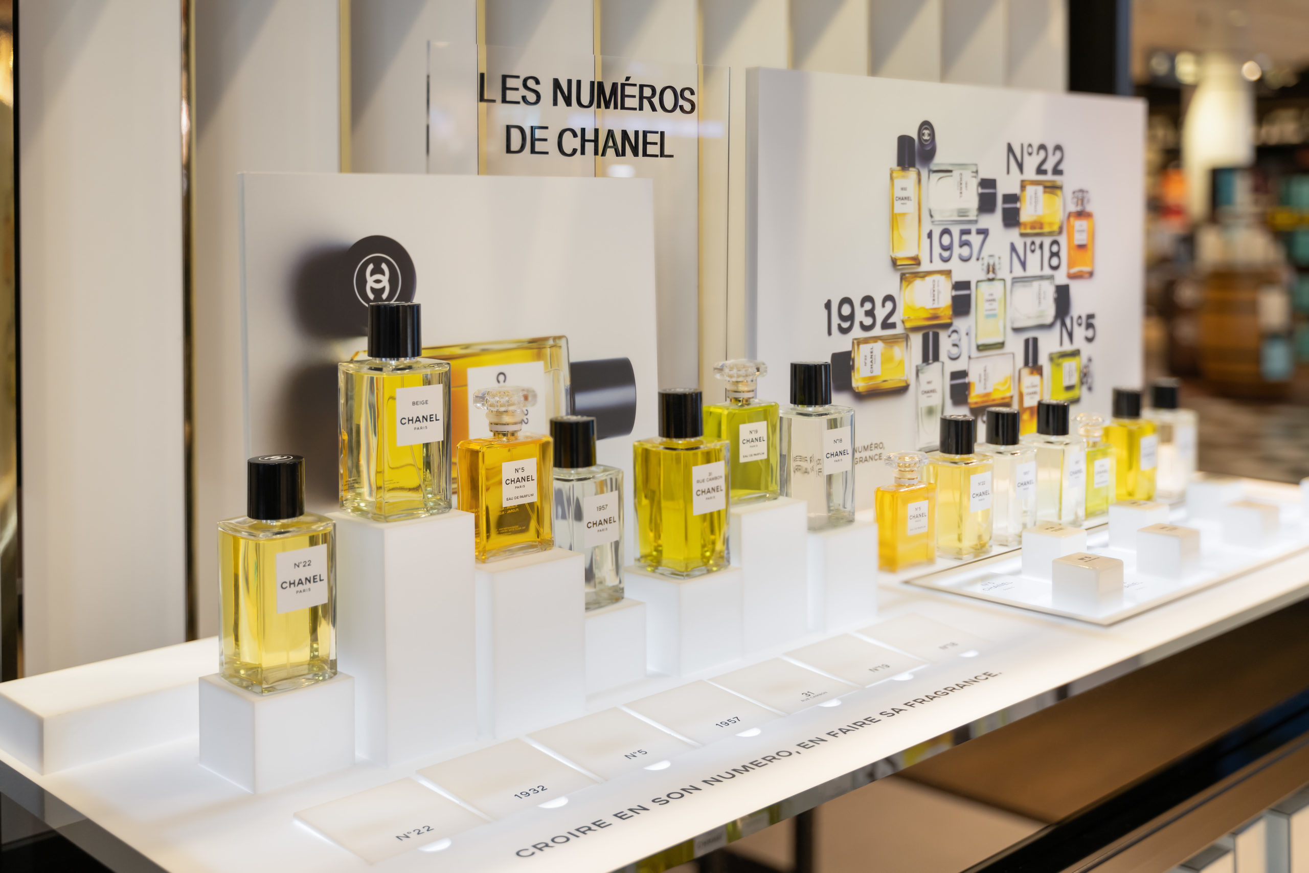 Les Numeros de Chanel range comes alive at Paris Charles de Gaulle ...