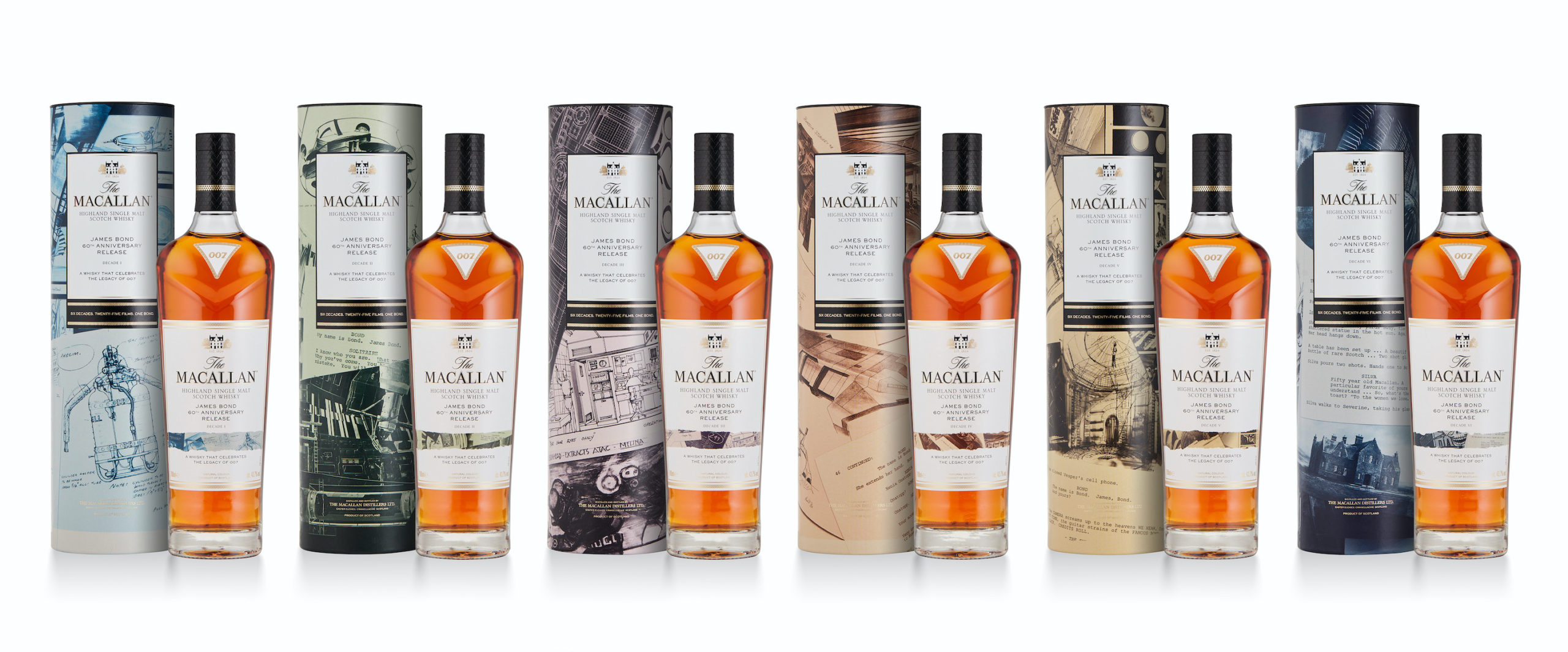 The Macallan unveils limited edition James Bond single malt collection ...