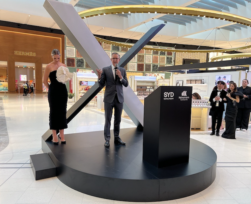 On location: Heinemann and Sydney Airport celebrate enhanced luxury ...