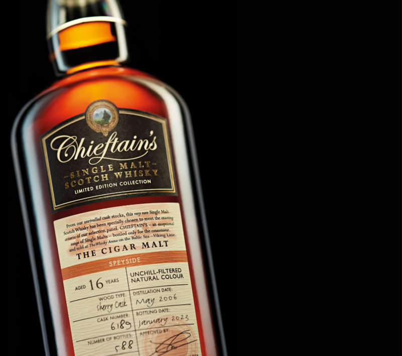 Ian Macleod launches Chieftain’s Single Cask Cigar Malt at Viking Line ...