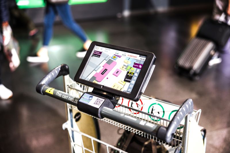 ITS brings innovative smart baggage trolleys with ‘click-on’ technology ...